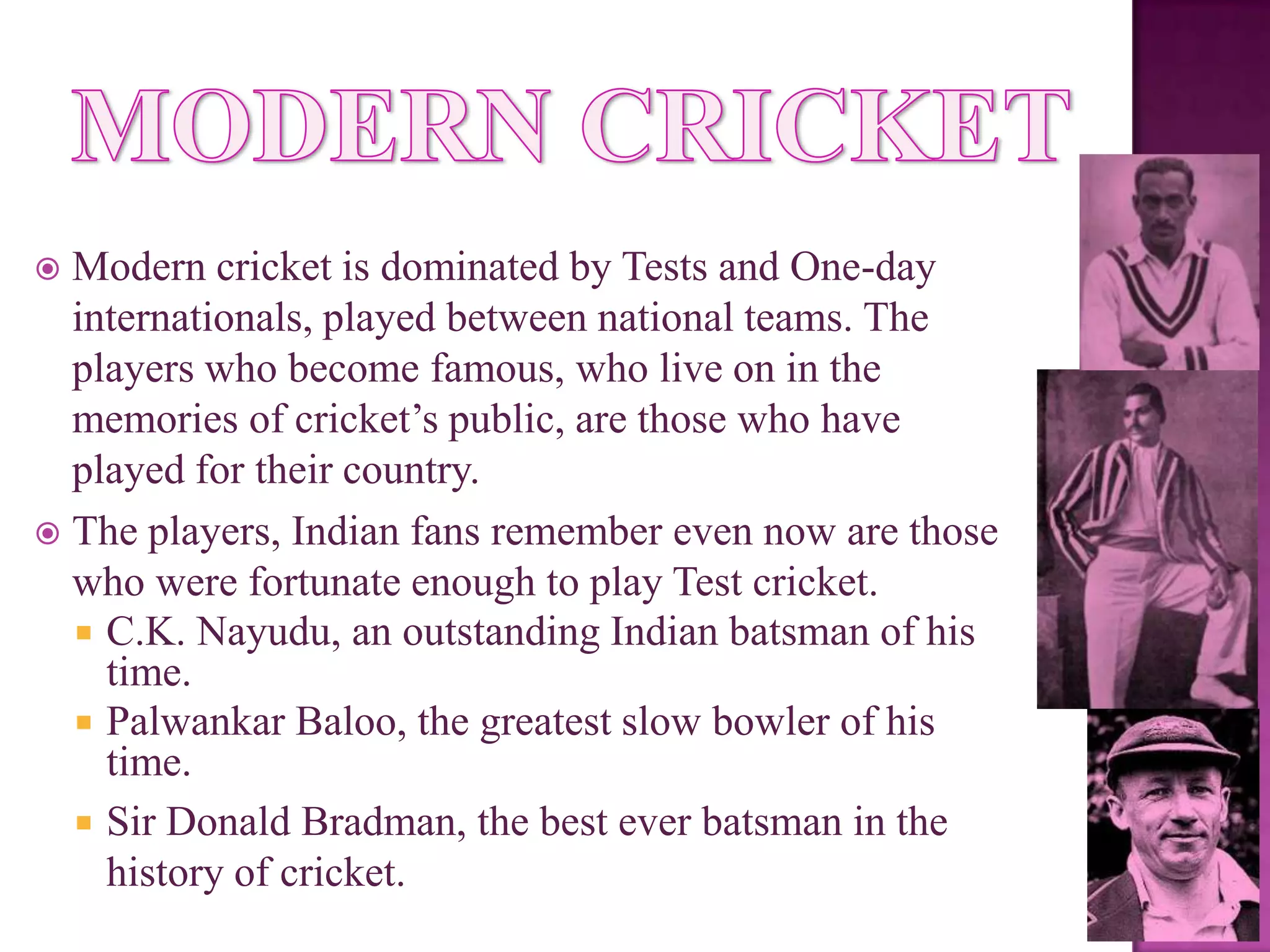 History Of Cricket | PPTX