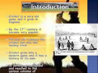 history of cricket | PPTX