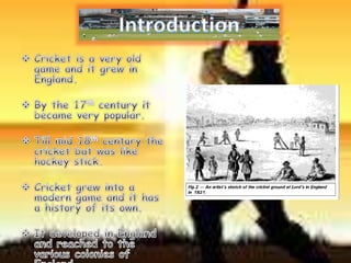 History of cricket | PPTX