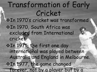 History of cricket | PPTX