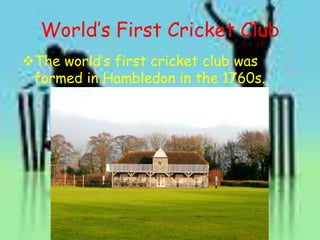 History of cricket | PPTX