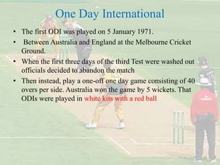 History of cricket | PPTX