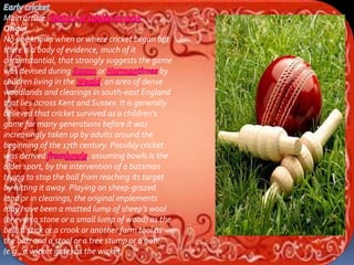 History of cricket | PPT