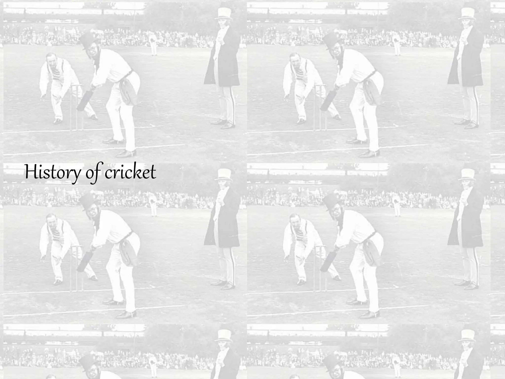 History of cricket to new era of cricket.pptx