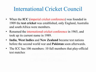history of cricket by arnav english project.pptx