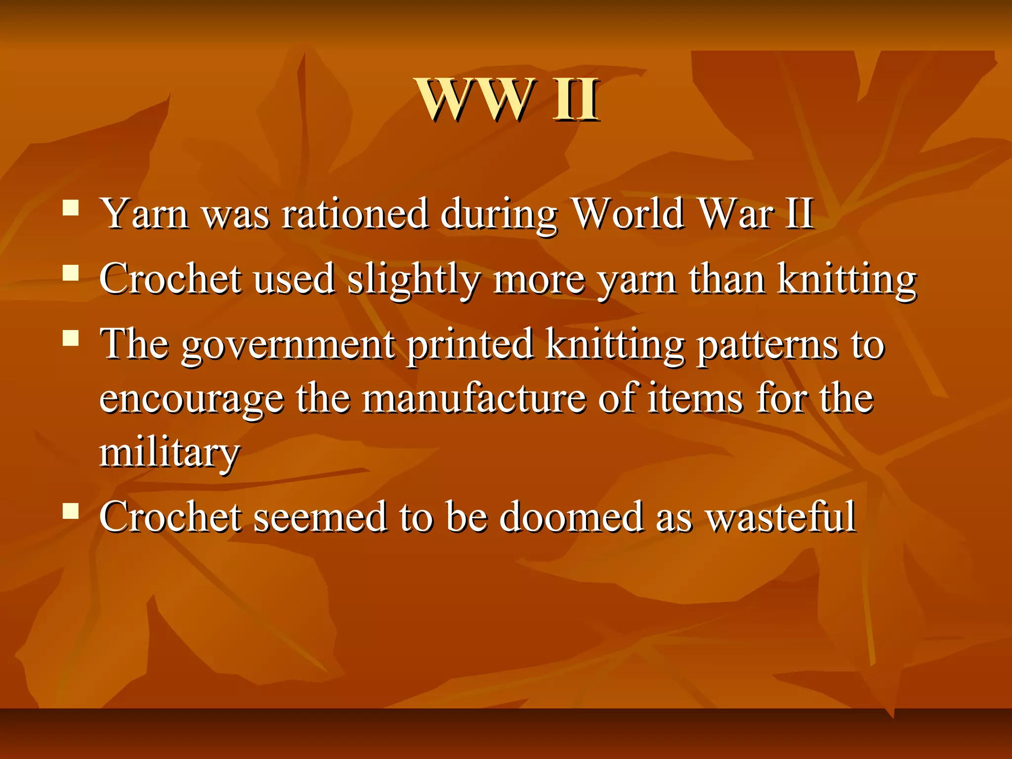 History of crocheting | PPT