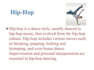 History of dance | PPTX