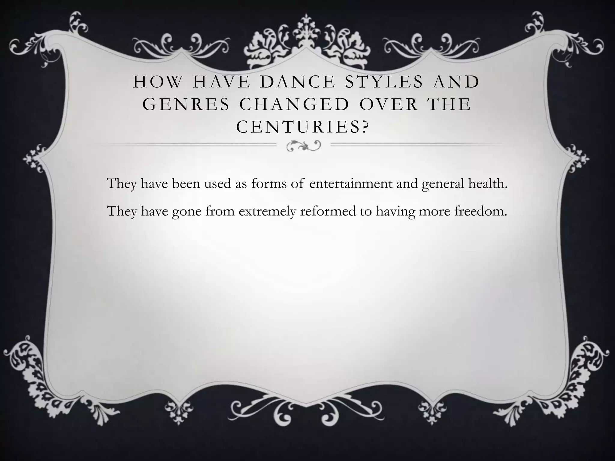 History of dance | PPTX