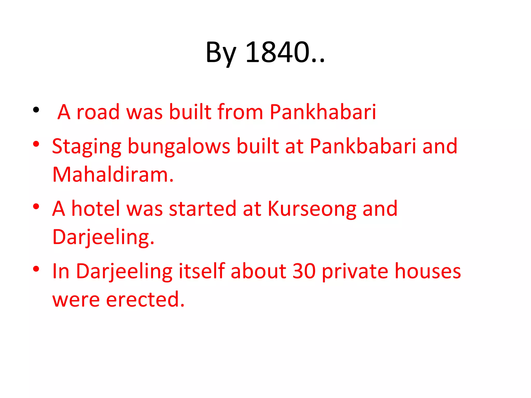 History of darjeeling upto 1947 | PPT