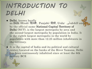 History of delhi | PPTX