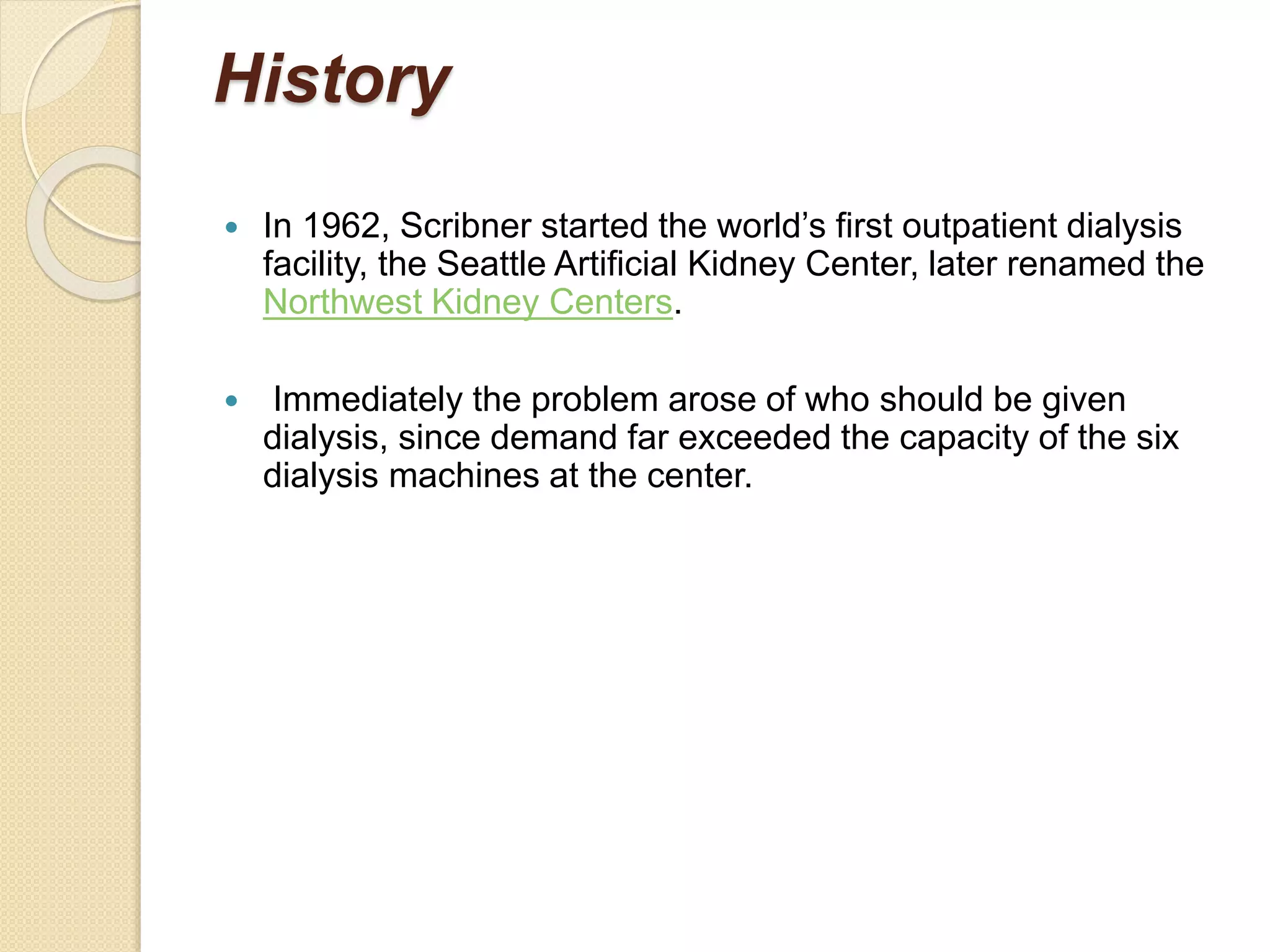 History of dialysis | PPTX