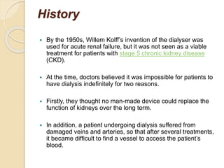 History of dialysis | PPTX