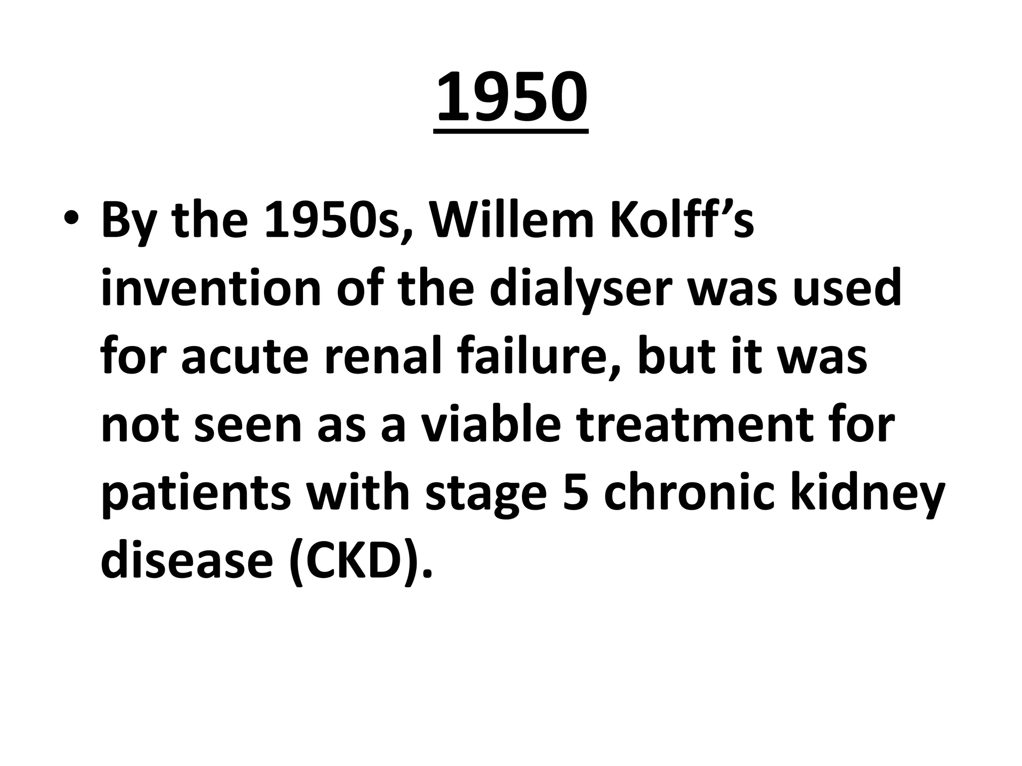 HISTORY OF DIALYSIS | PPTX