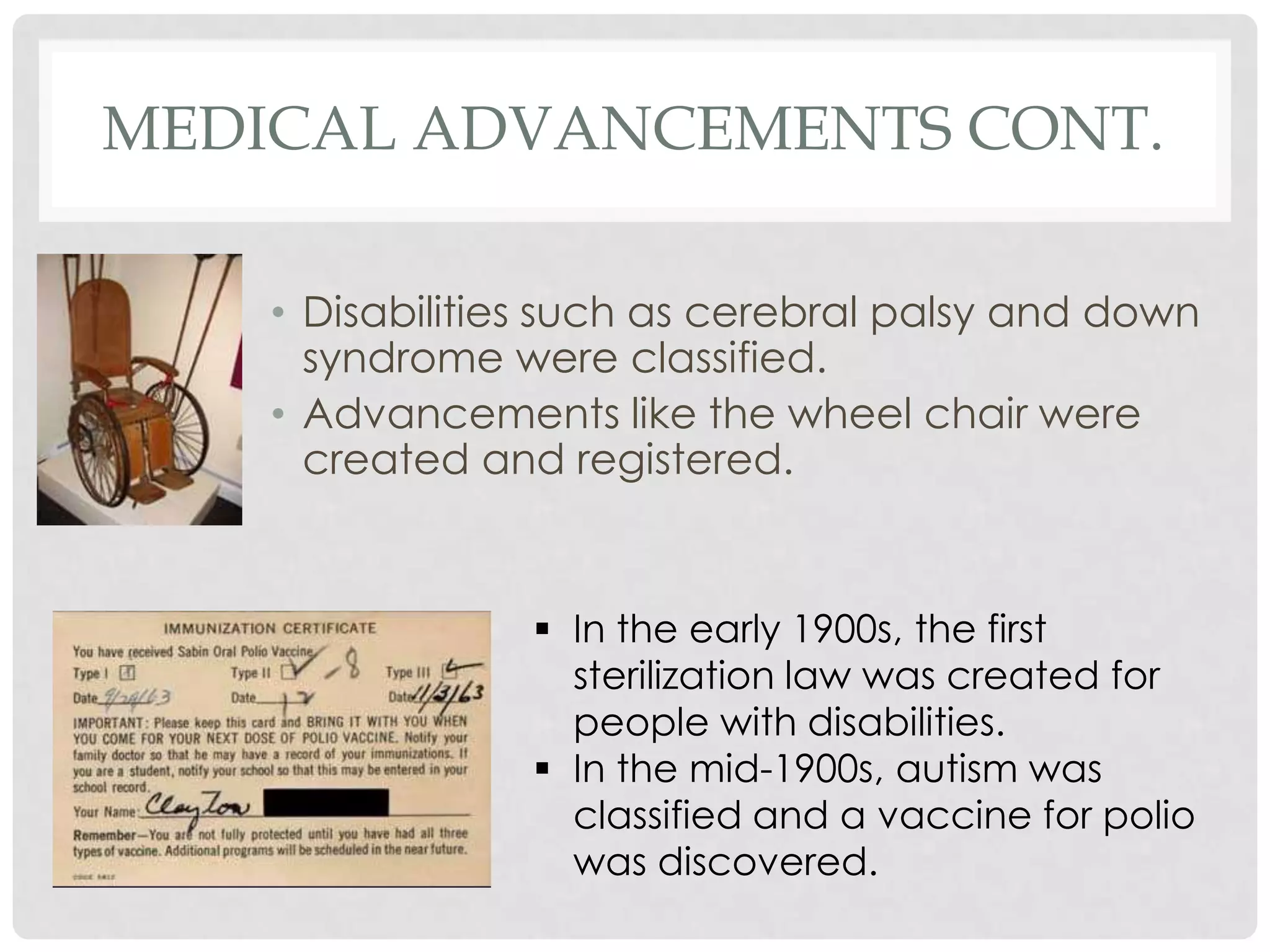 History of disabilities | PPTX