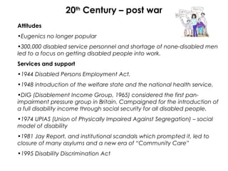 History of disability | PPT