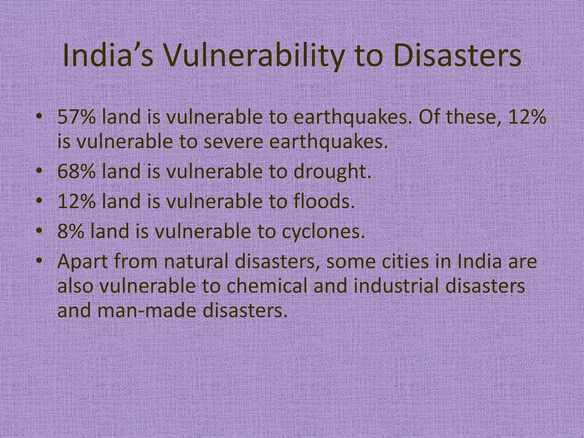 History of disasters in india | PPTX