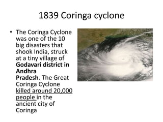 History of disasters in india | PPTX