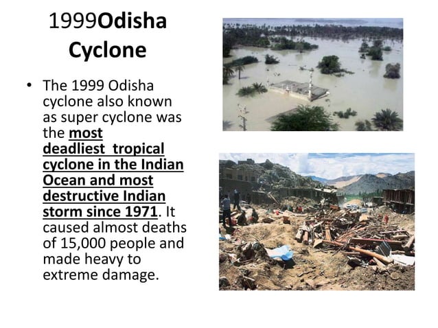 History of disasters in india | PPTX | Weather | Science