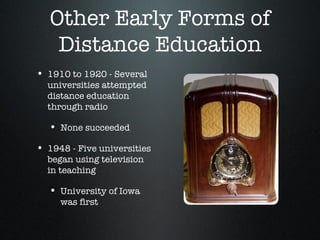 The History of Distance Learning | PPT | History | Genres
