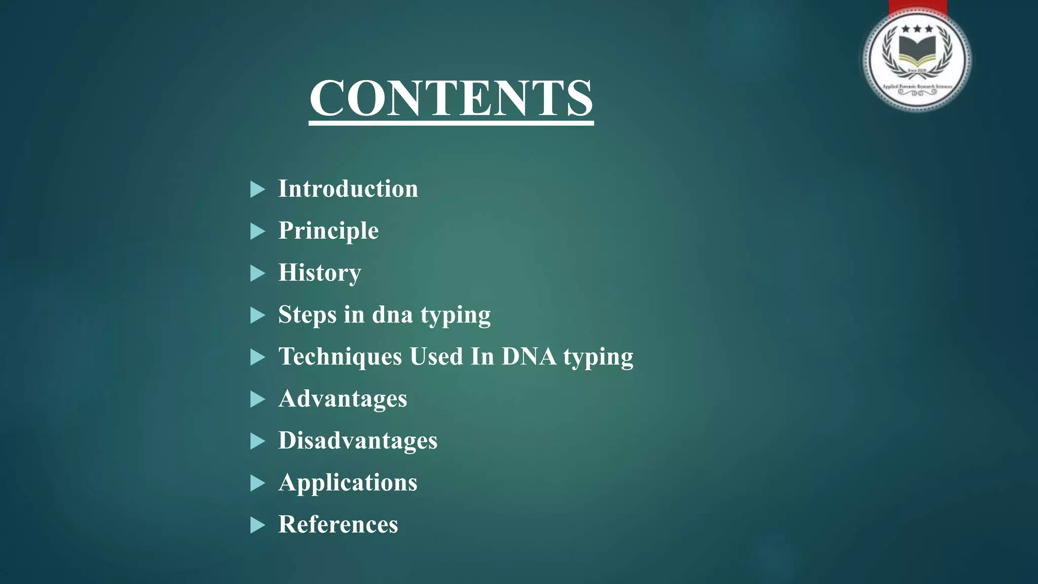 History OF DNA typing | PPTX
