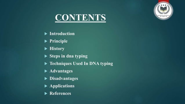 History OF DNA typing | PPTX | Genetics | Science