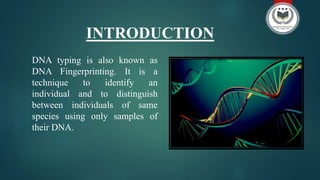 History OF DNA typing | PPTX