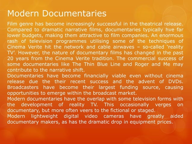History of documentaries | PPT