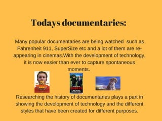 History of documentaries | PPT