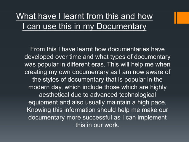 History of documentaries | PPT