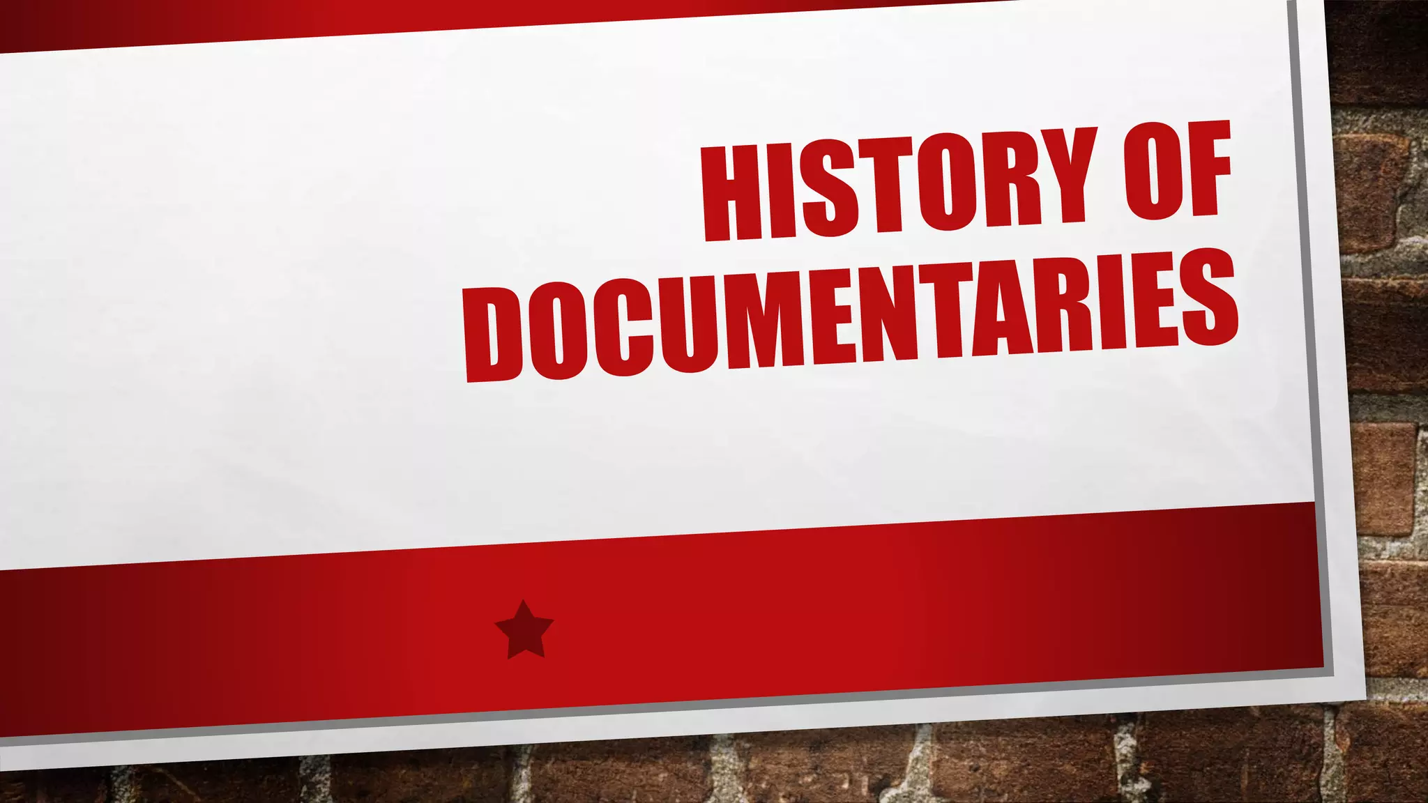 History of documentaries | PPTX