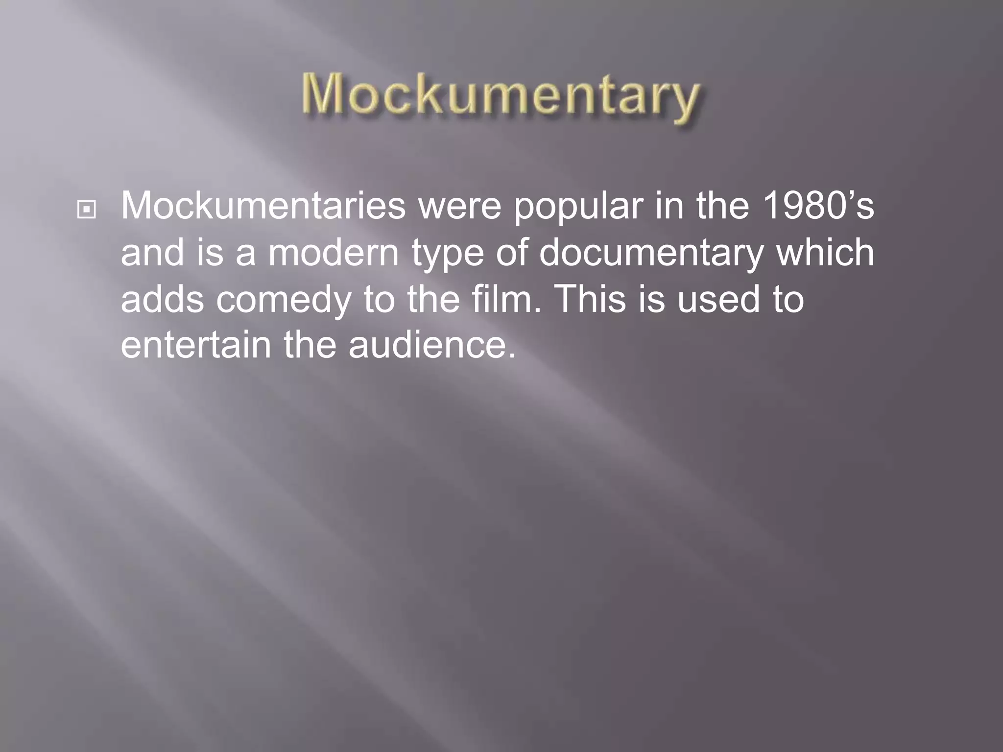 History of documentary | PPTX