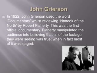 History of documentary | PPT