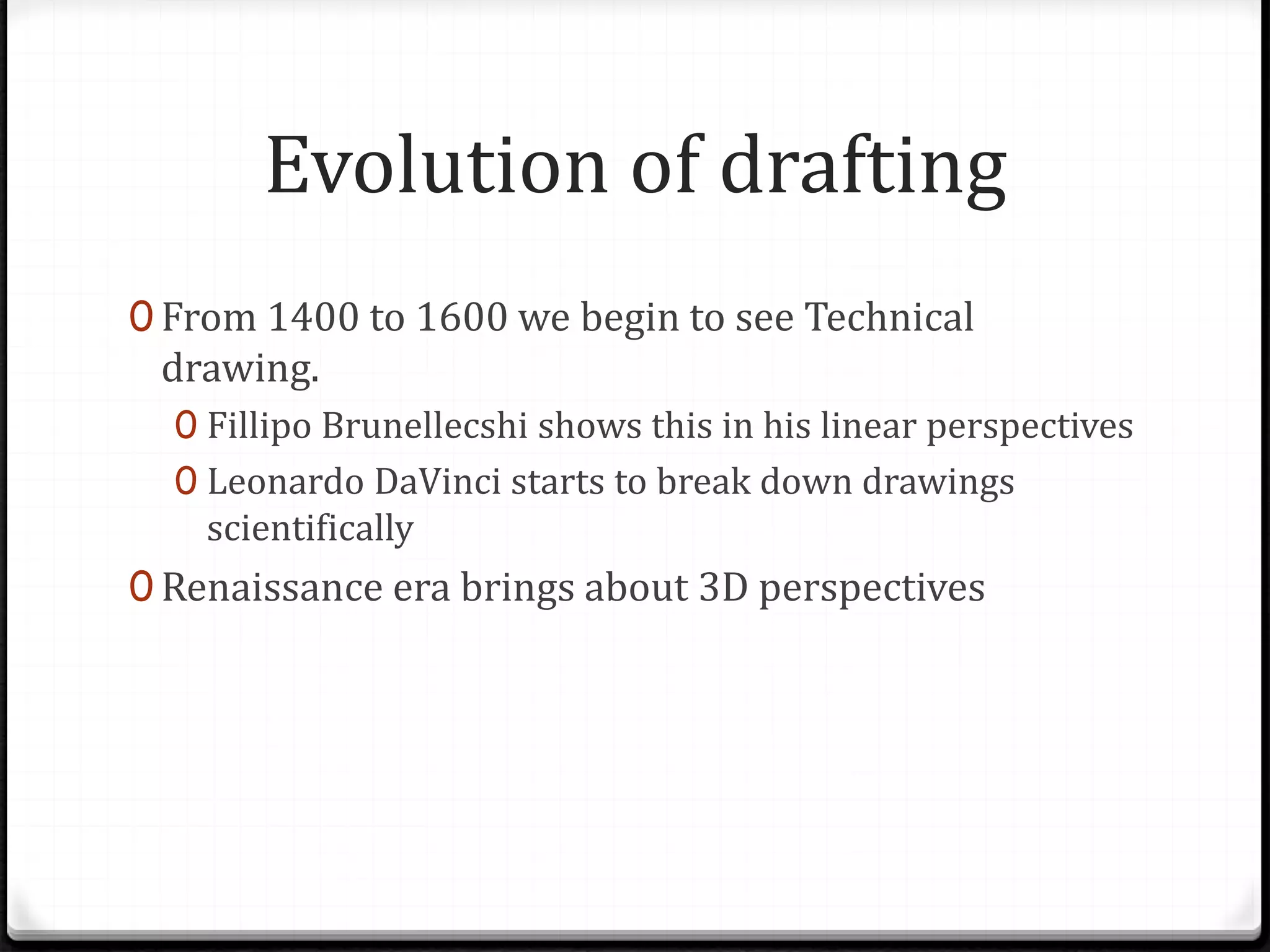 History of drafting | PPTX