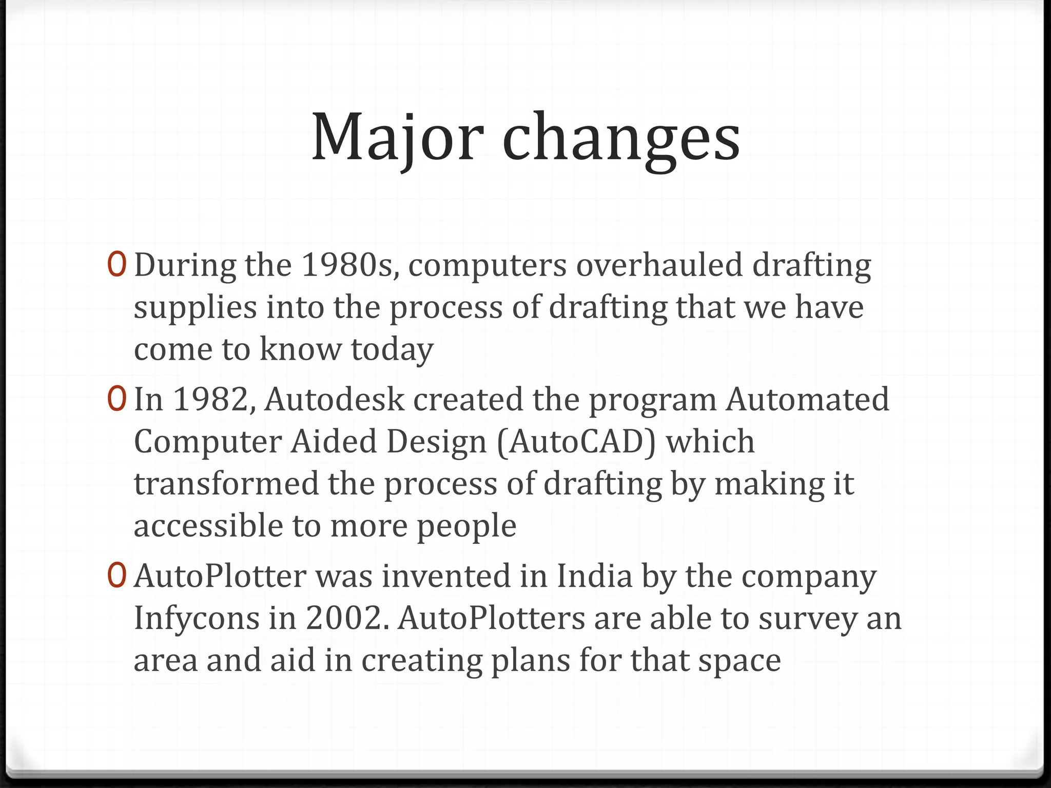 History of drafting | PPTX