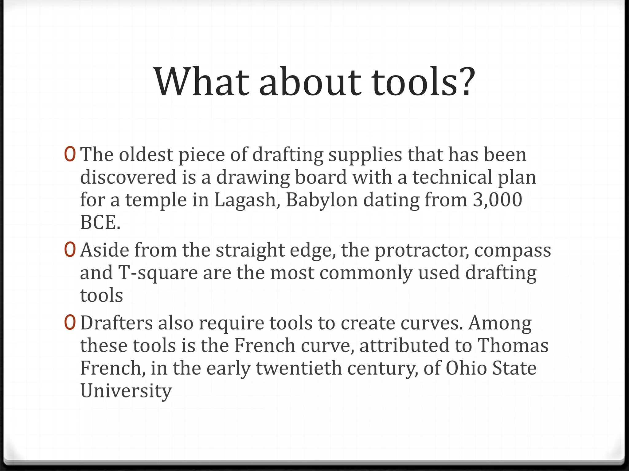 History of drafting | PPTX