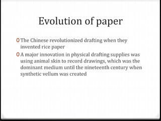 History of drafting | PPTX