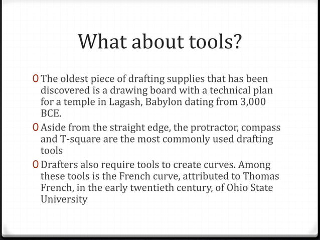 History of drafting | PPTX