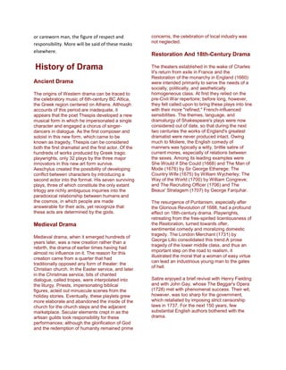 History of drama | DOCX