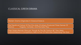 History of Drama Lecture 3 by Irfan Haider Khairvi | PDF