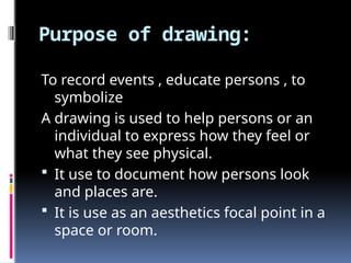 history of drawing grade 10 -11 students | PPTX