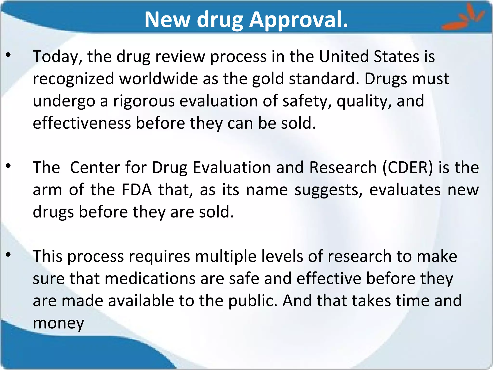 Historical aspects of drug approval process | PPT