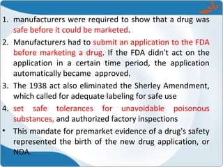 Historical aspects of drug approval process | PPT