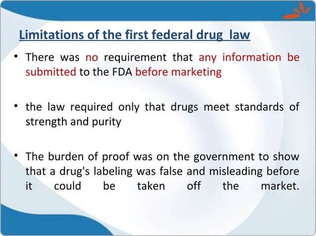 Historical aspects of drug approval process | PPT