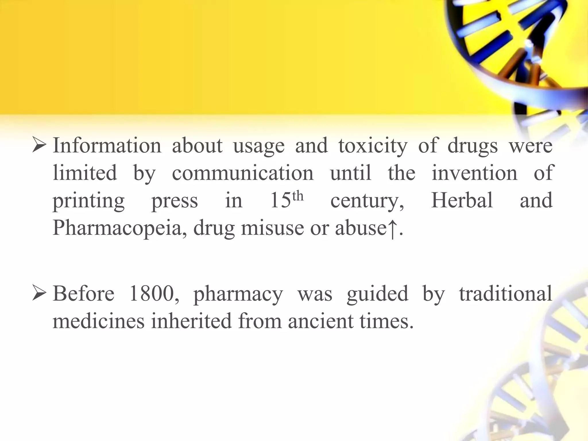 History of drug and drug designing | PPTX