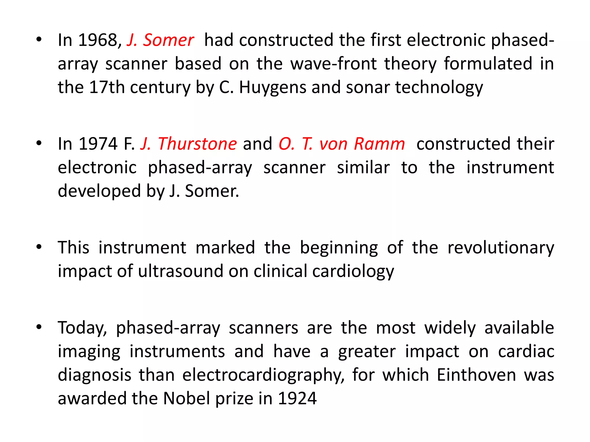 History of echocardiography | PPTX