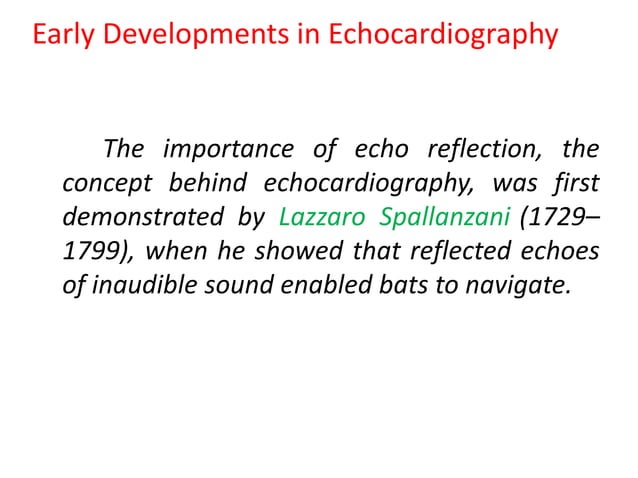 History of echocardiography | PPTX