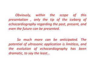 History of echocardiography | PPTX
