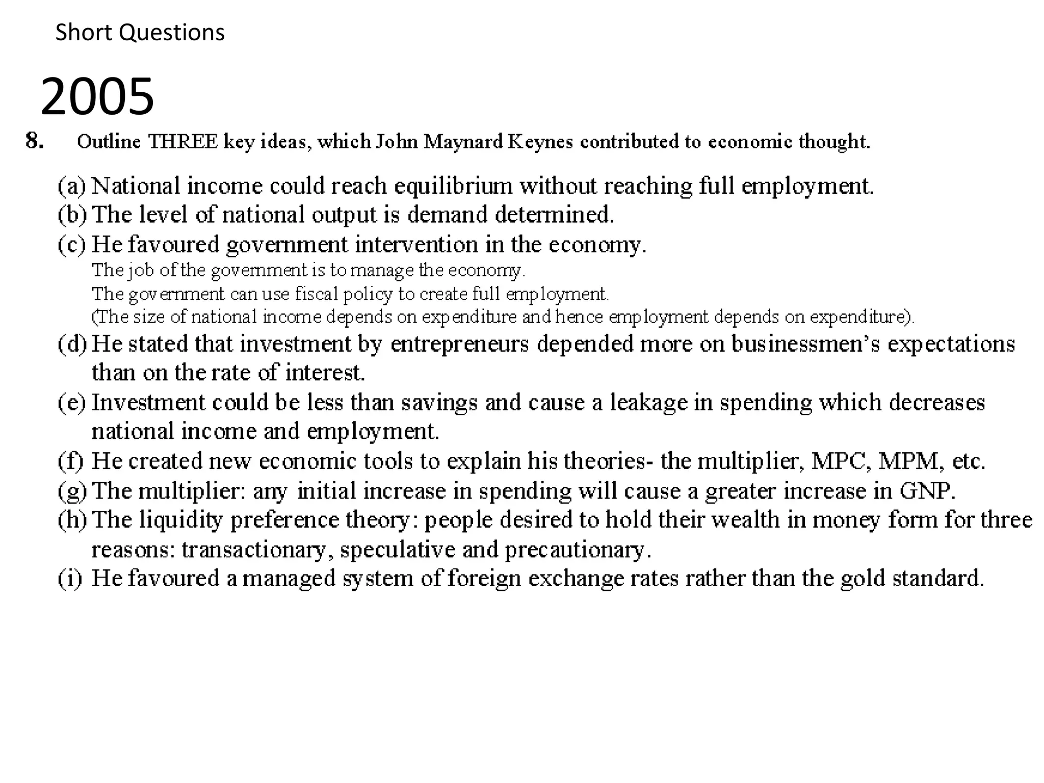 History of economic thought | PPT