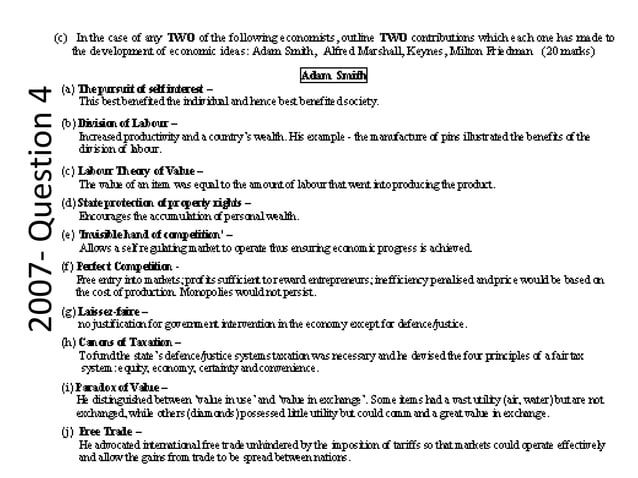 History of economic thought | PPT | Personal Taxes | Personal Finance