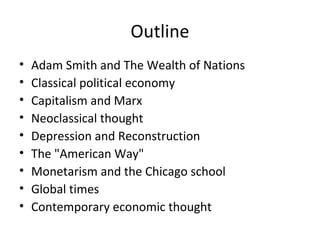 History of Economic Thought | PPT